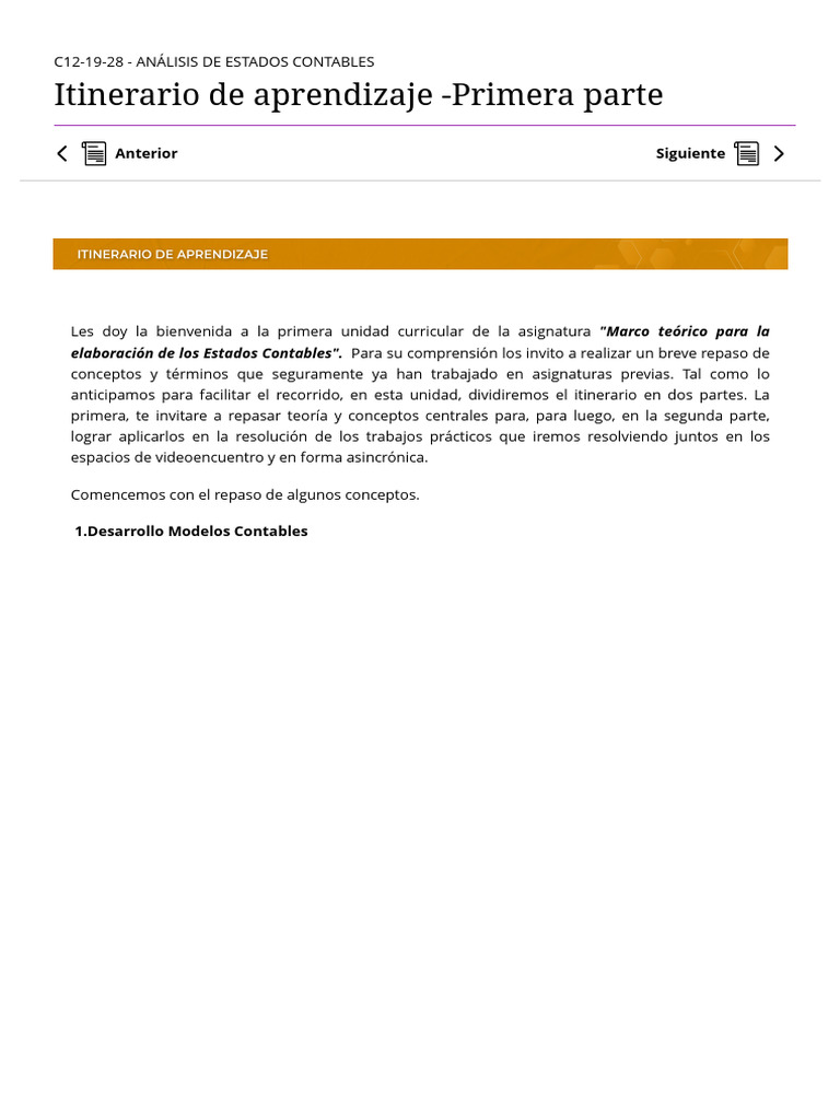 Unidad 1 Analisis de Los Eecc | PDF | Contabilidad | Inflación