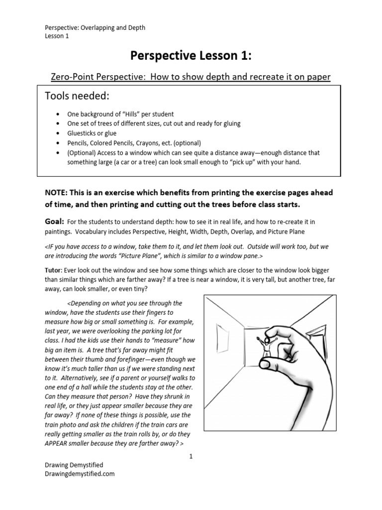Zero-Point Perspective Basics | PDF | Sky | Perspective (Graphical)
