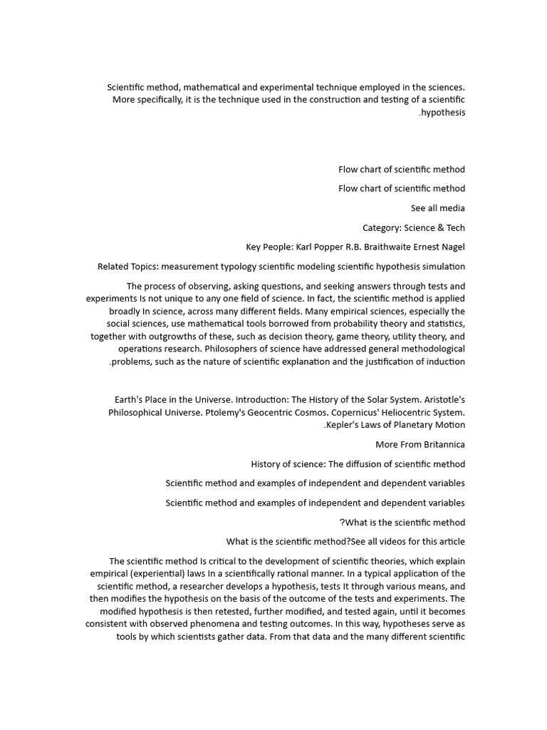 Understanding the Scientific Method | PDF | Scientific Method | Atomic ...