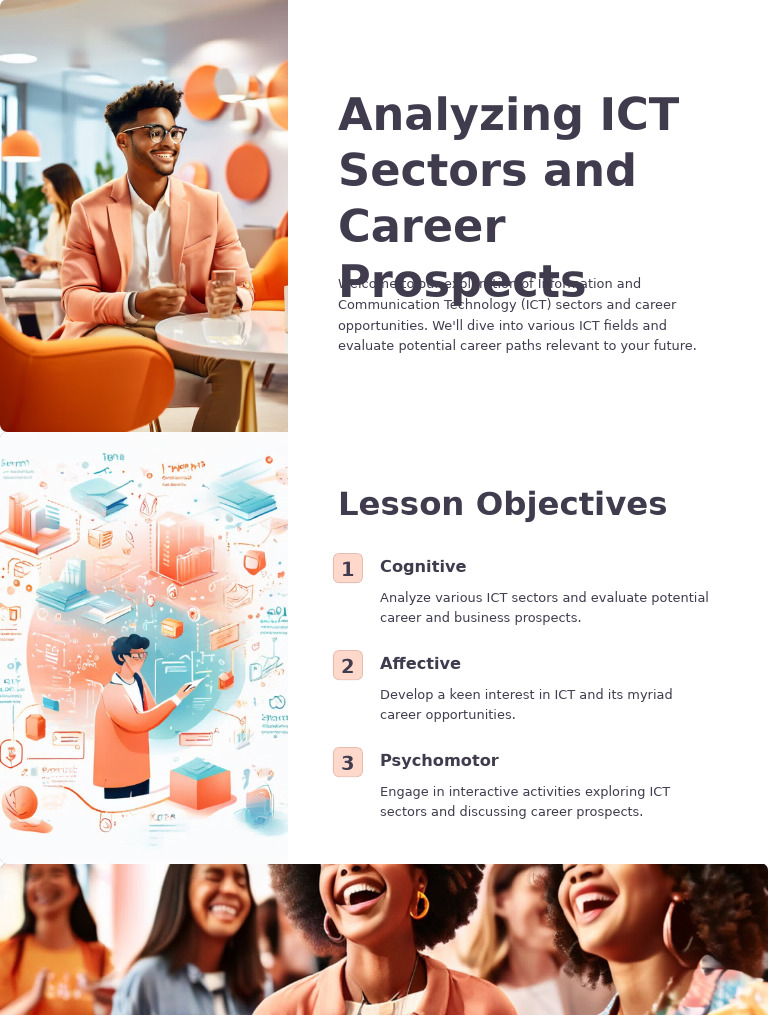 Analyzing ICT Sectors and Career Prospects | PDF | Educational Technology | Computing