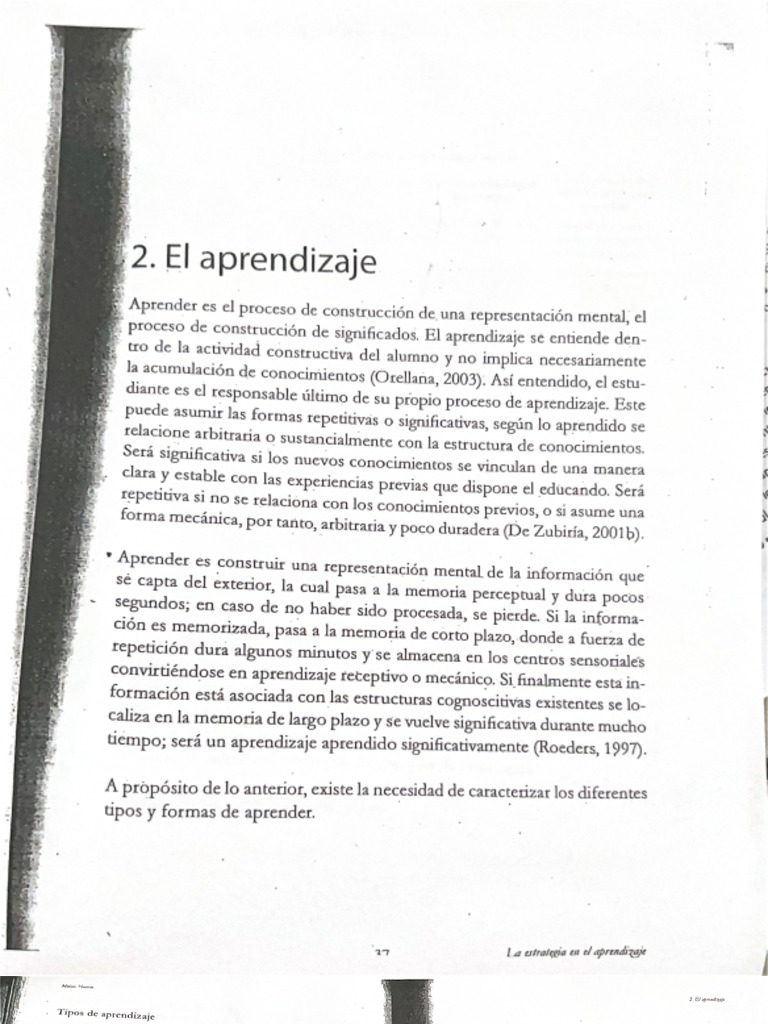 El Aprendizaje | PDF