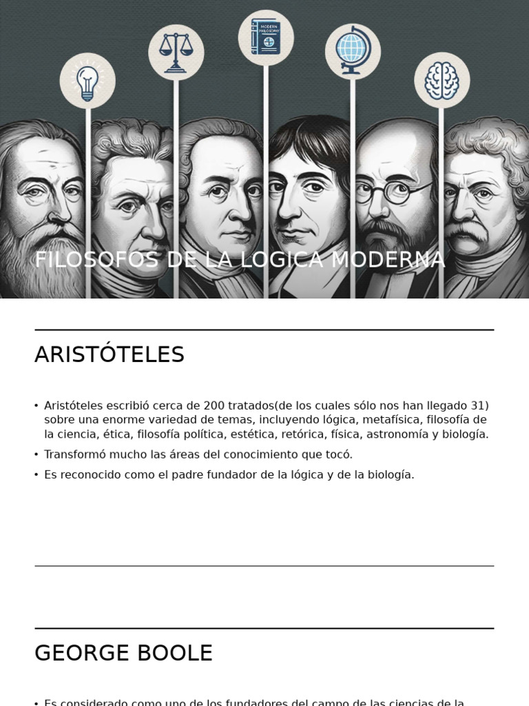 Filosofos de La Logica Moderna | PDF
