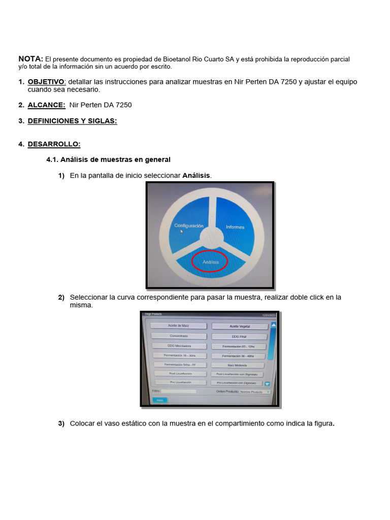 Instrucciones para Nir Perten DA 7250 | PDF