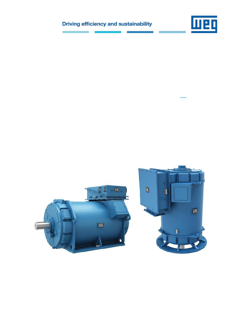 WEG Motores de Induccion Trifasicos Refrigerados Por Manto de Agua ...