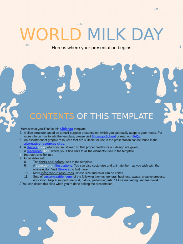 World Milk Day by Slidesgo | PDF | Planets | Saturn