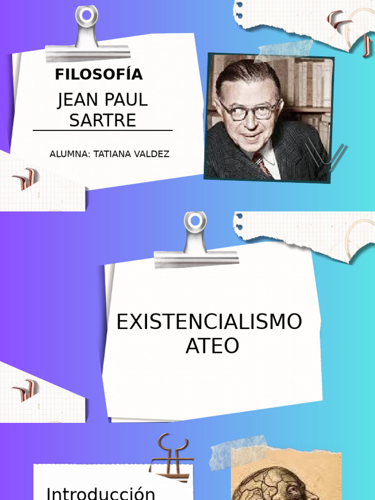 Sartre-Existencialismo Ateo | PDF