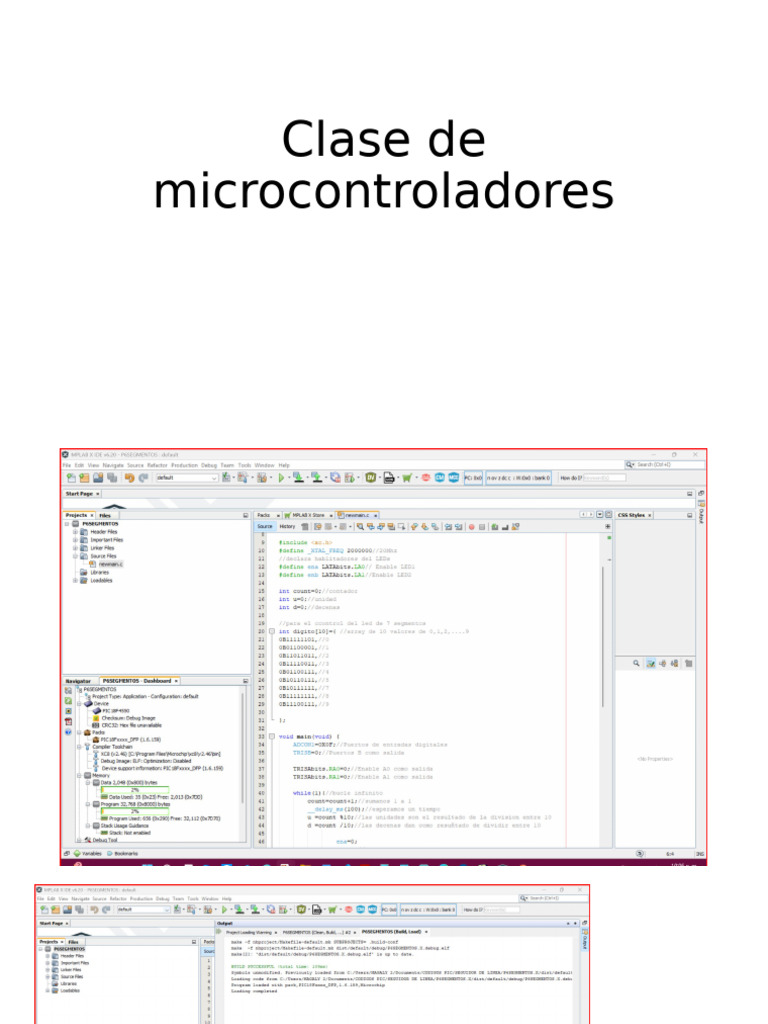 Clase de Microcontroladores | PDF