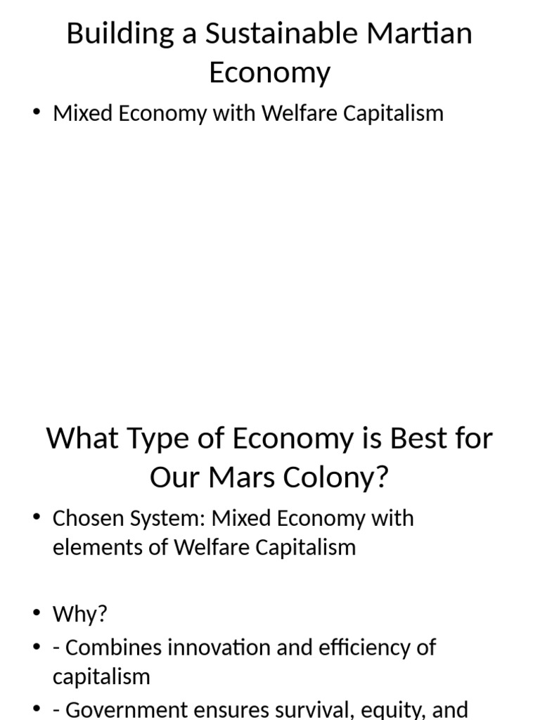 Martian Economy Presentation | PDF | Capitalism | Labour Economics