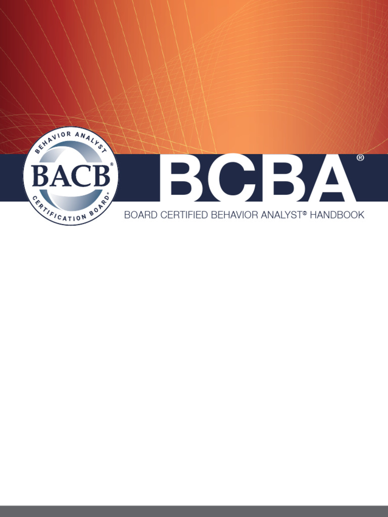 BCBA Handbook - 2024 | PDF