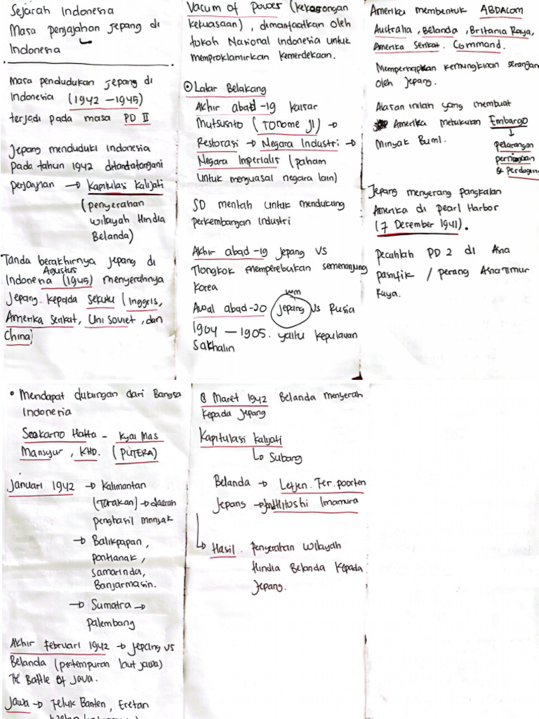 Catatan & Kumpulan Soal Uas Sejarah Kelas Xi | PDF
