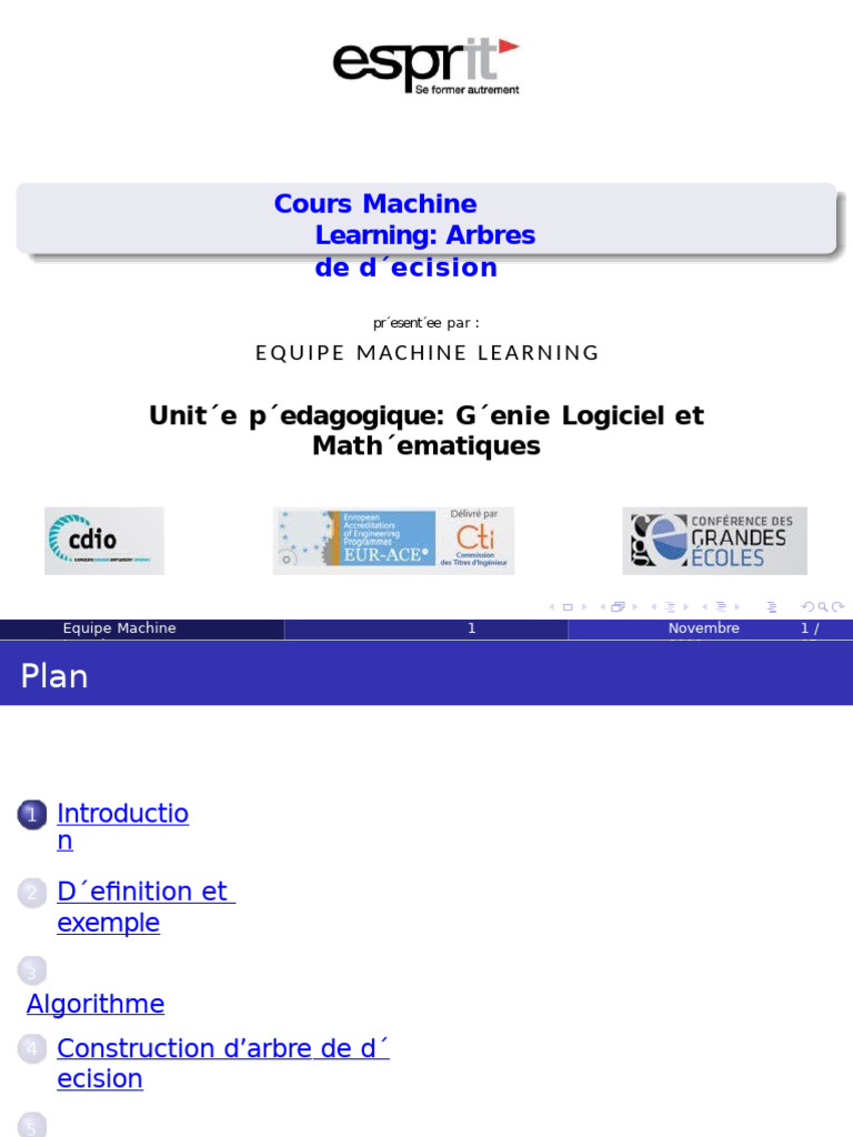 Chapitre3 Part3 Classification Arbre Decision | PDF