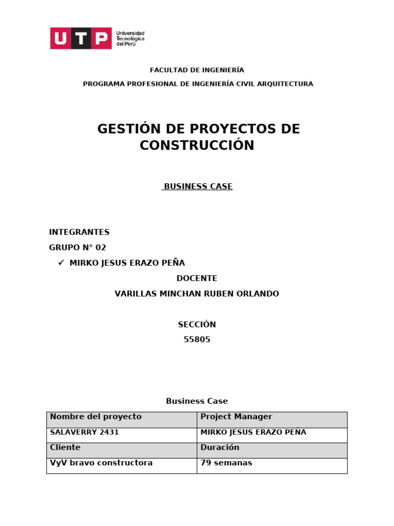 Avance Del Proyecto Final (Mirko Jesus Erazo Peña) | PDF | Diseño ...