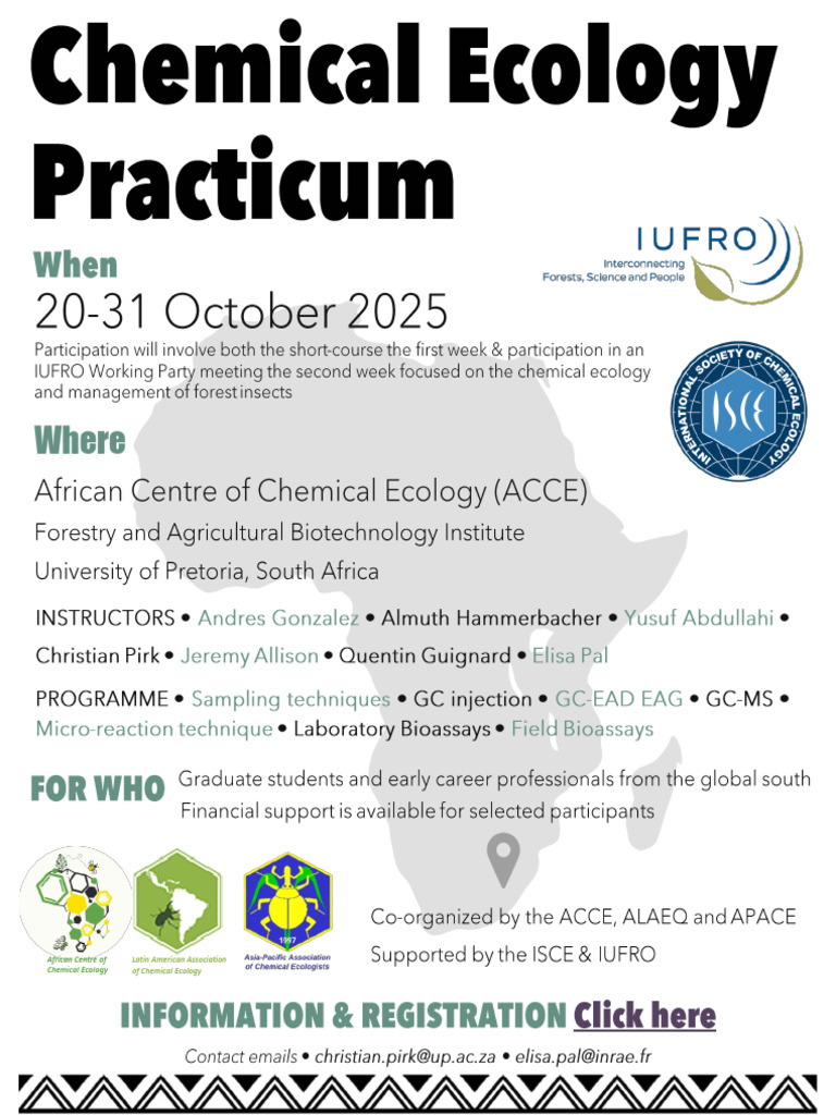 Chemical Ecology Practicum Flyer Course 2025 - 5 | PDF