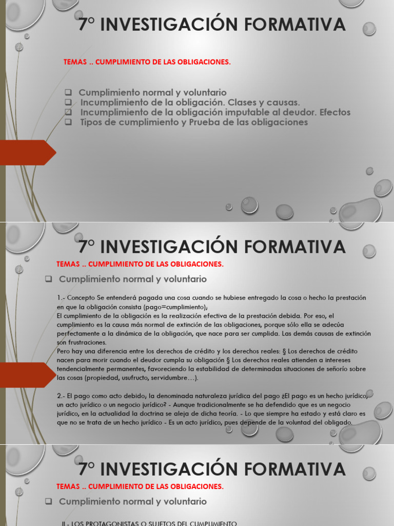 7° Investigación Formativa Material de Estudio | PDF | Pagos