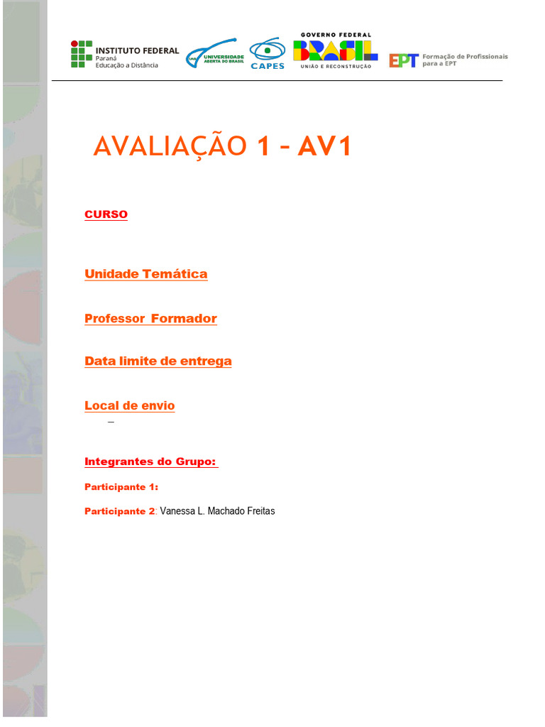 Vanessa Av1 | PDF | Agricultura | Aprendizado