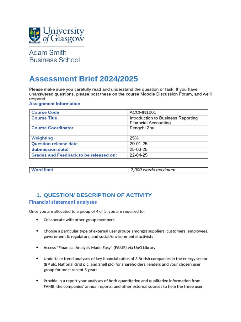 ACCFIN1001 1G Assessment | PDF | Information | Usability