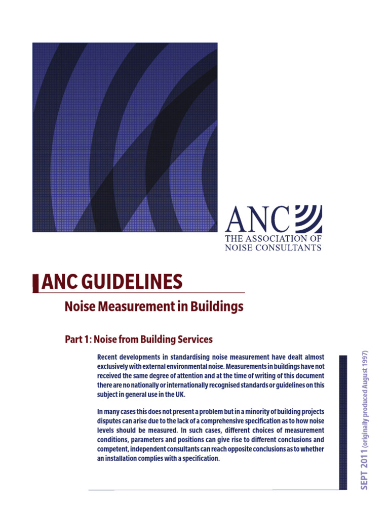 ANC Noise Measurement in Buildings Guidelines Part-1-2011-Edition-web ...