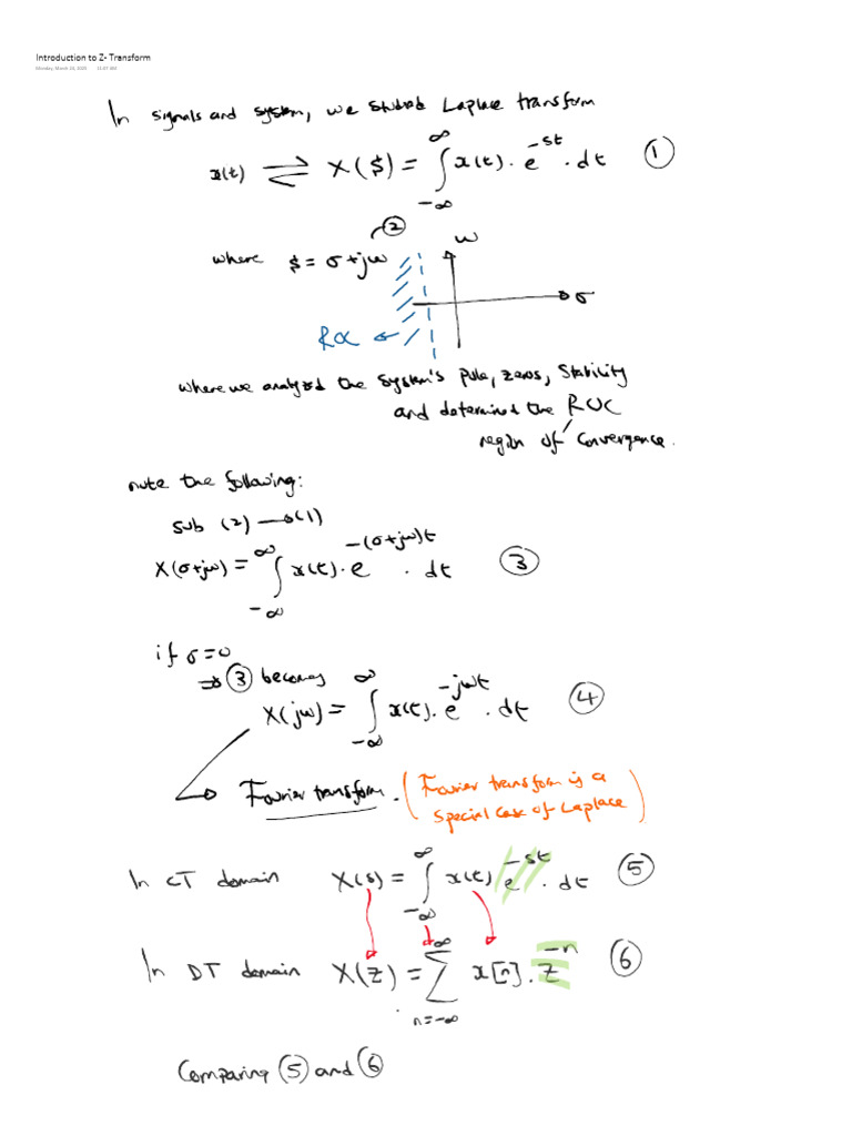 Introduction to Z- Transform | PDF