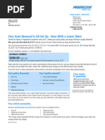 Progressive Claim Information Letter | PDF | Deductible | Insurance