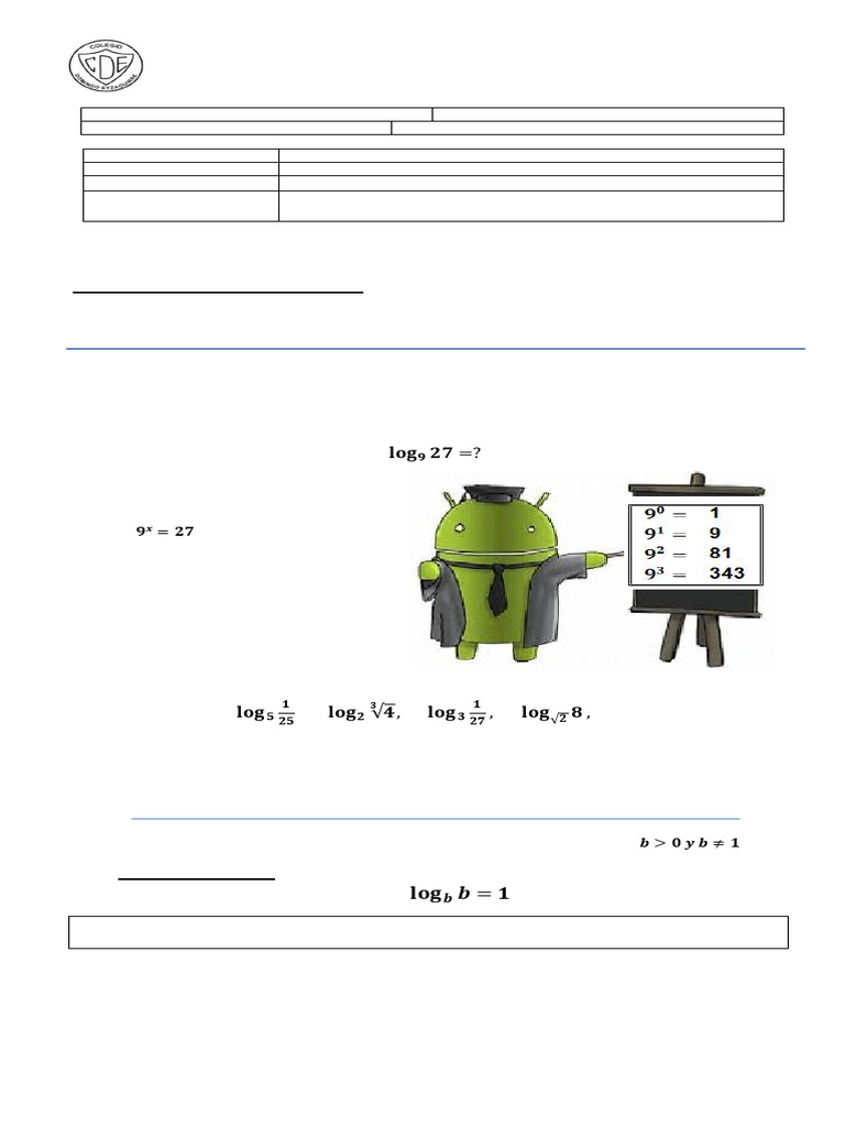 Guía N°8 Matemática 2° Medio | PDF | Logaritmo | Exponenciación