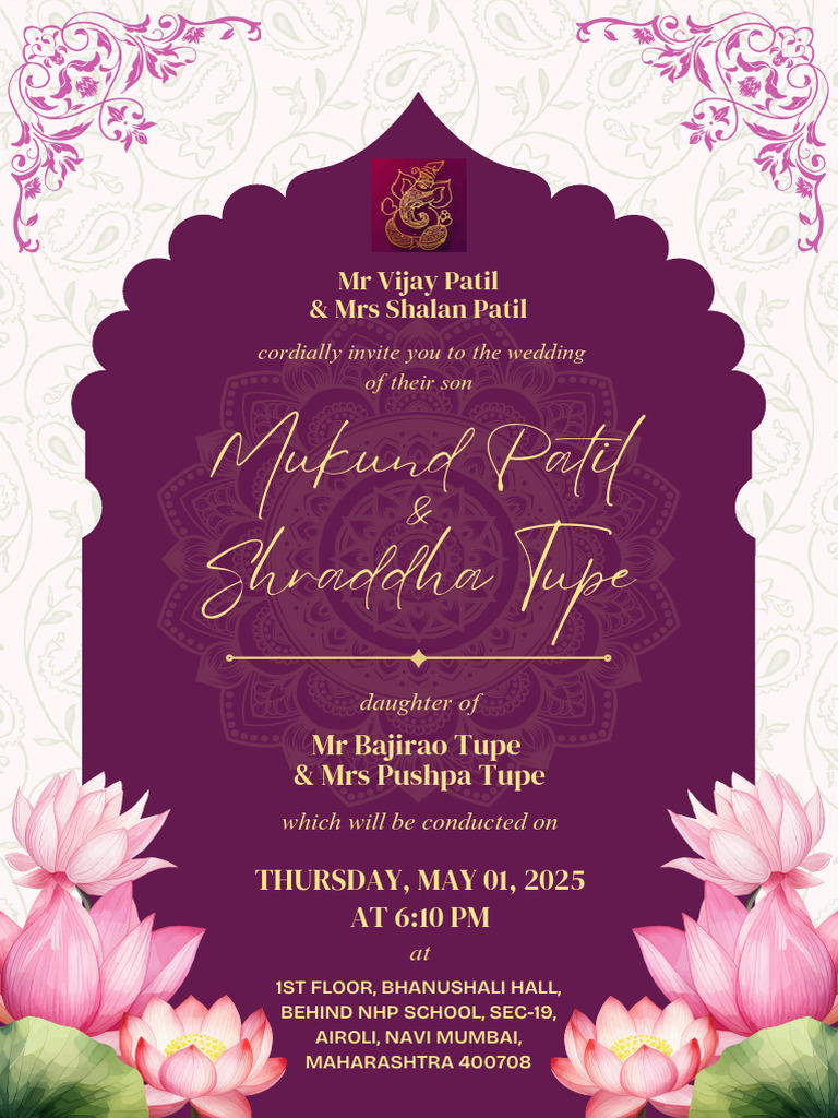 Wedding Invitation Mukund&Shraddha | PDF