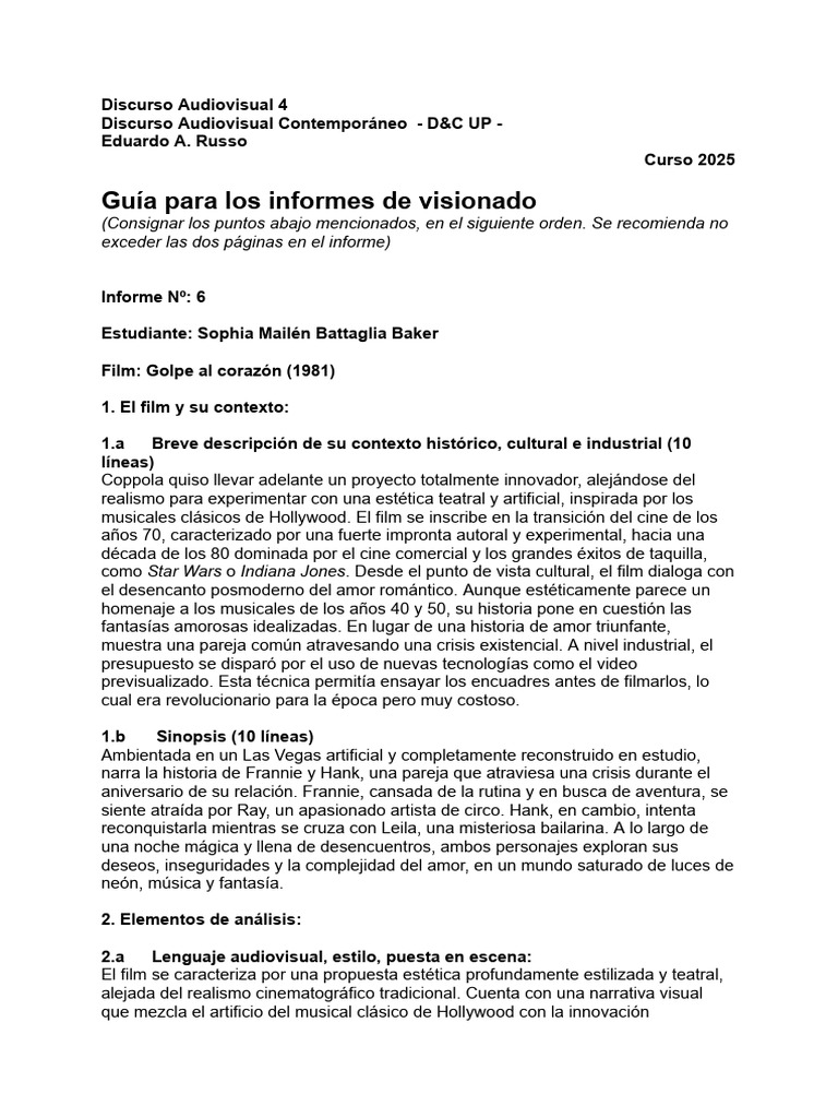 Corazonada Visionado 6 | PDF | Narración | Teatro