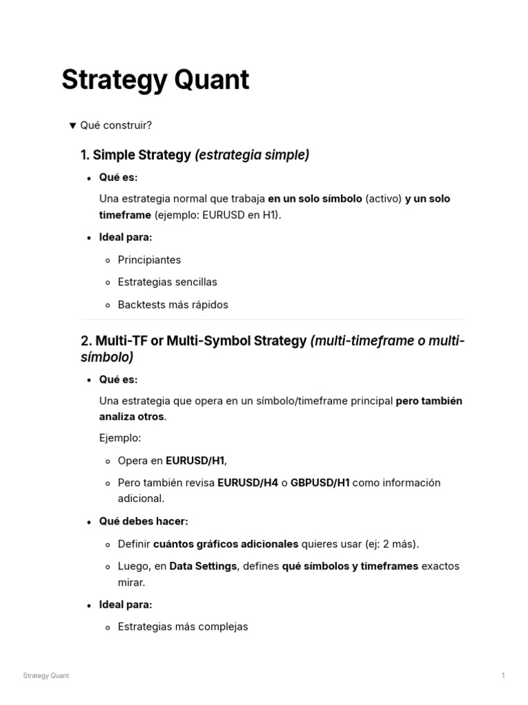 Strategy Quant | PDF | Informática | Ciencias de la Computación