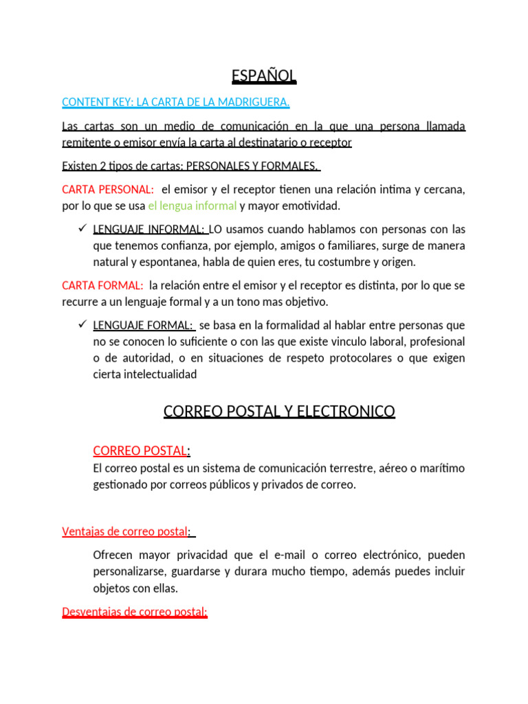 Estructura de la Carta Formal | PDF | Infografia | Comunicación humana