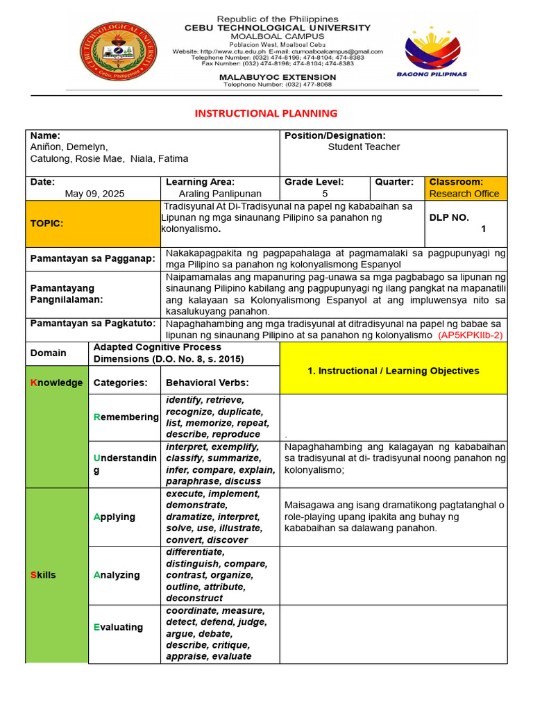 Lesson Plan | PDF