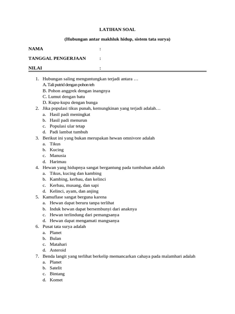 Latsol 1 Hub Mh Dan Tata Surya | PDF