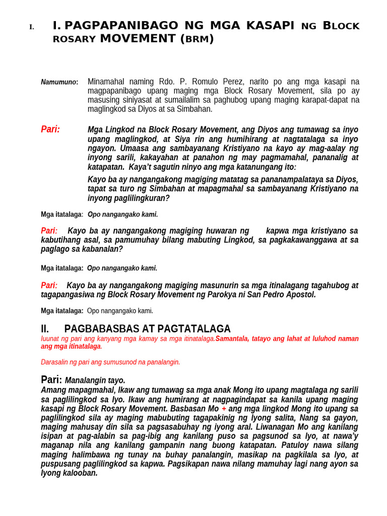 BRM Pagtatalaga | PDF