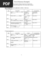 Schedule of Stay Itinerary Template Free Word | PDF | Leisure | Business