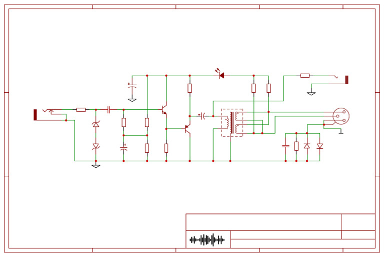 Active DI Box Schematic 1975 | PDF | Electronics | Electrical Engineering
