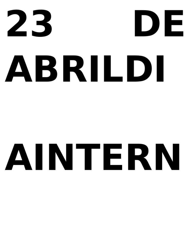 23 de Abril Dia Del Libro | PDF
