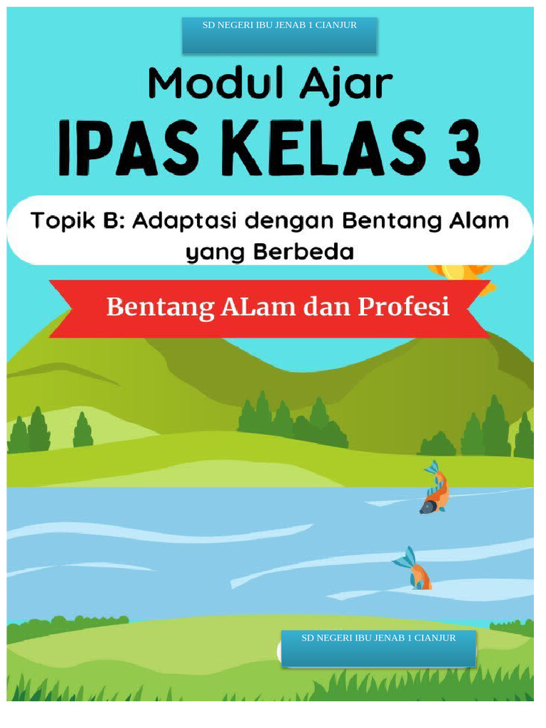 Modul Ajar Kelas 3 IPAS Bentang Alam Topik B Kelas 3 Bu Fitri | PDF