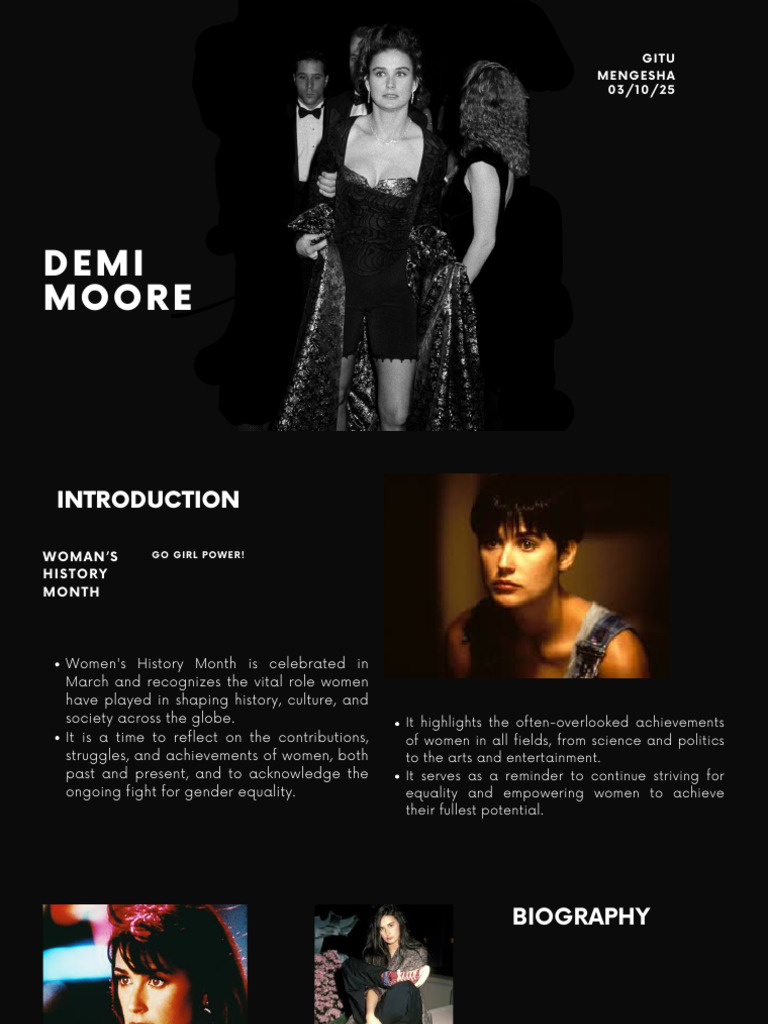 Celebrating Demi Moore: A Trailblazer | PDF | Gender | Gender Studies