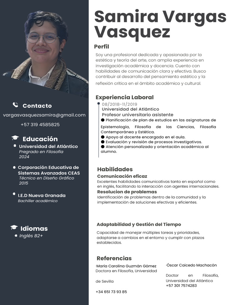 Samira Vargas CV | PDF | Maestros | Aprendizaje