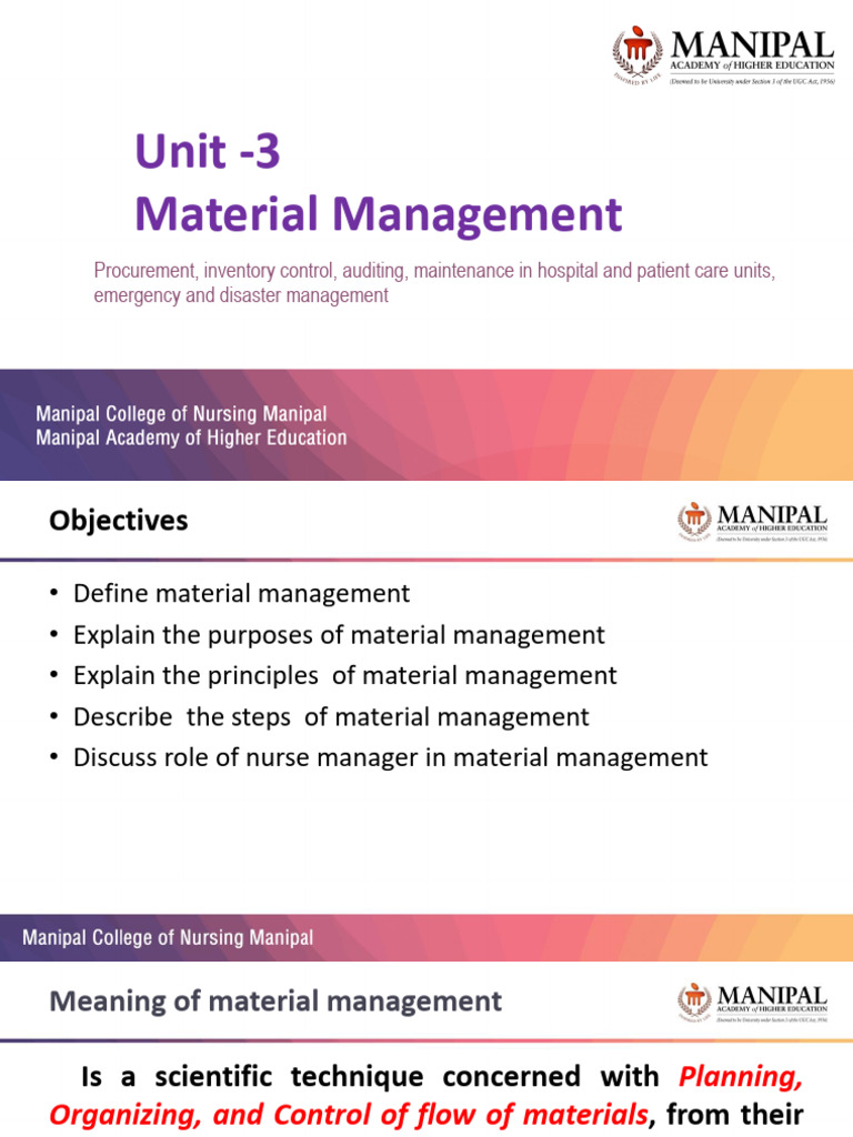 Material Management | PDF | Procurement | Inventory