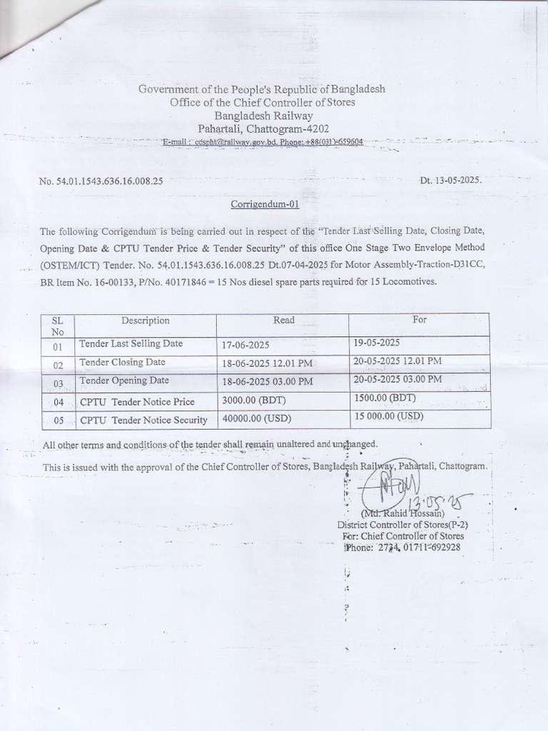 Corrigendum-01 Traction Motor | PDF