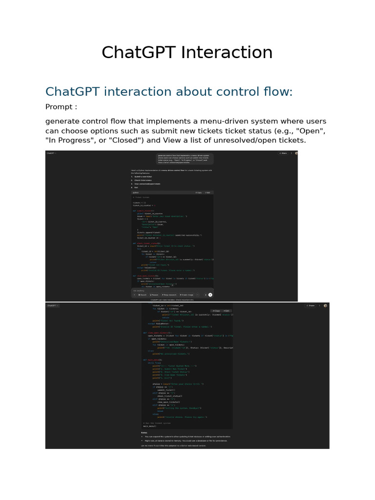 ChatGPT Interaction | PDF