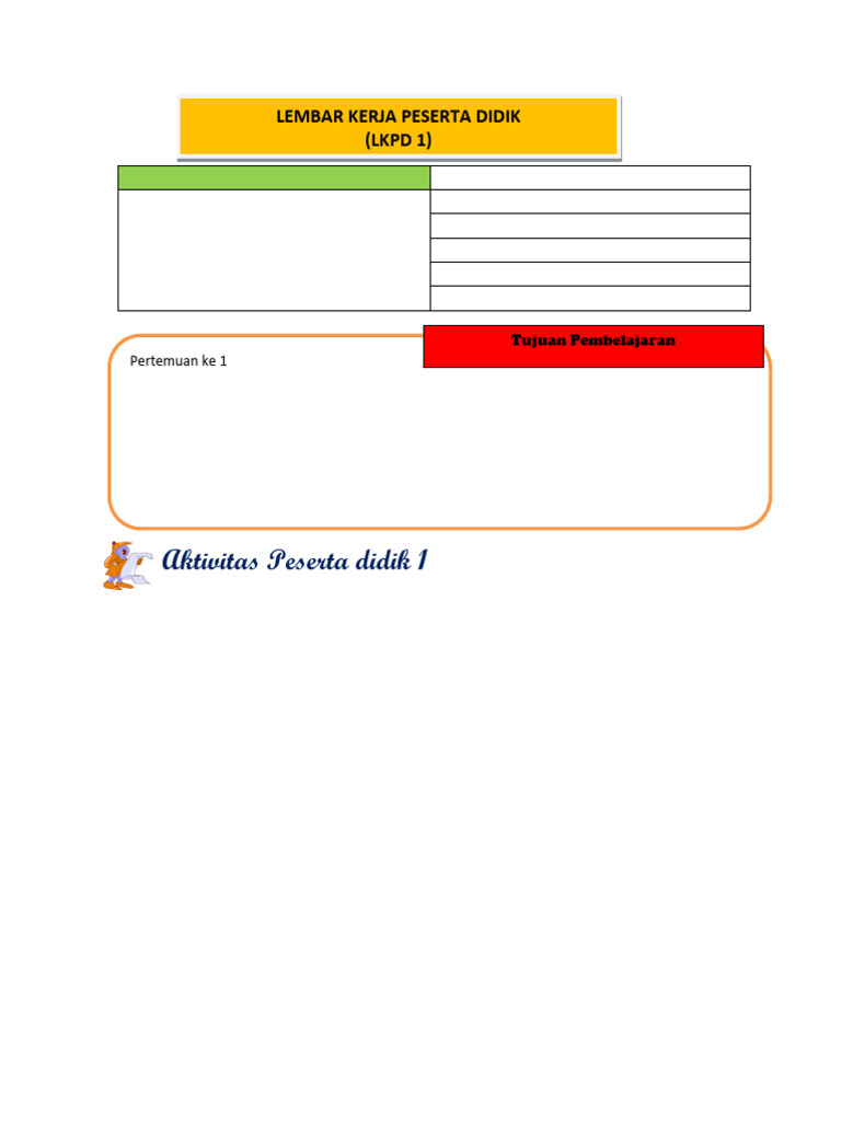 LKPD Statistika Penyajian Data | PDF