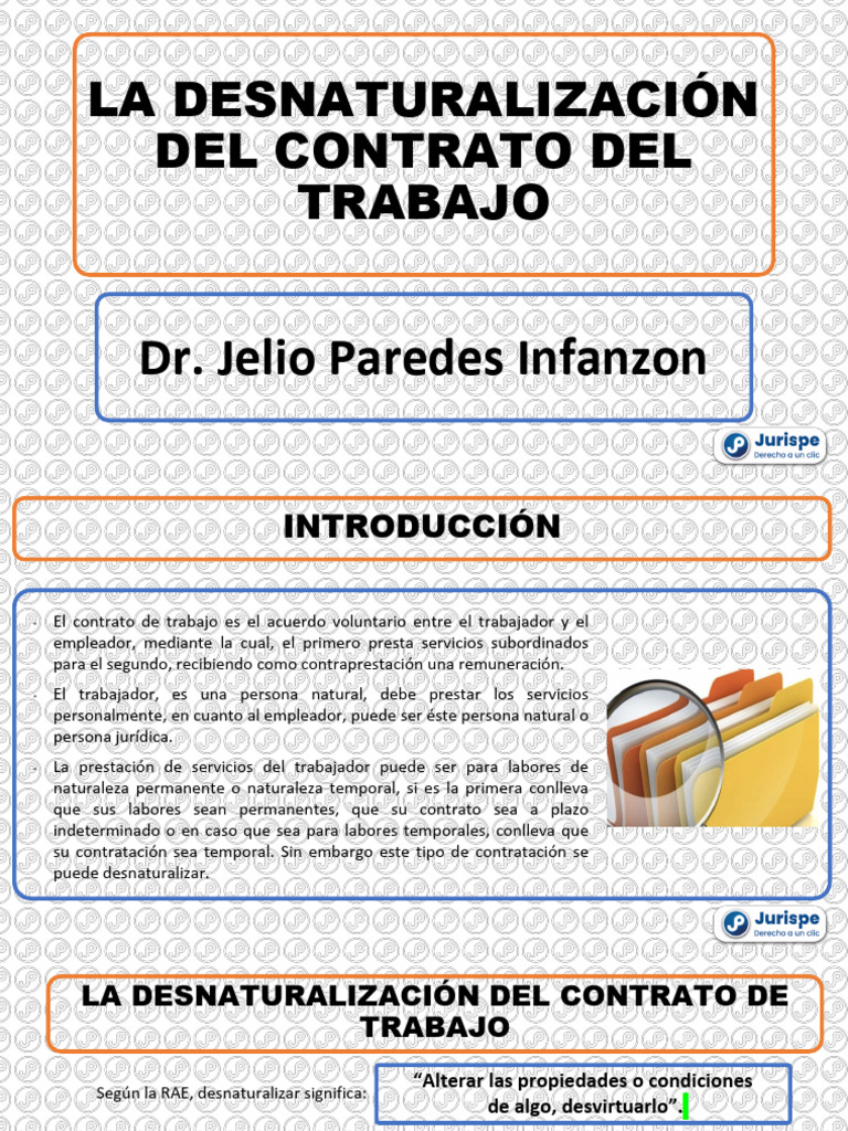 La Desnaturalización Del Contrato de Trabajo | PDF | Derecho laboral | Justicia