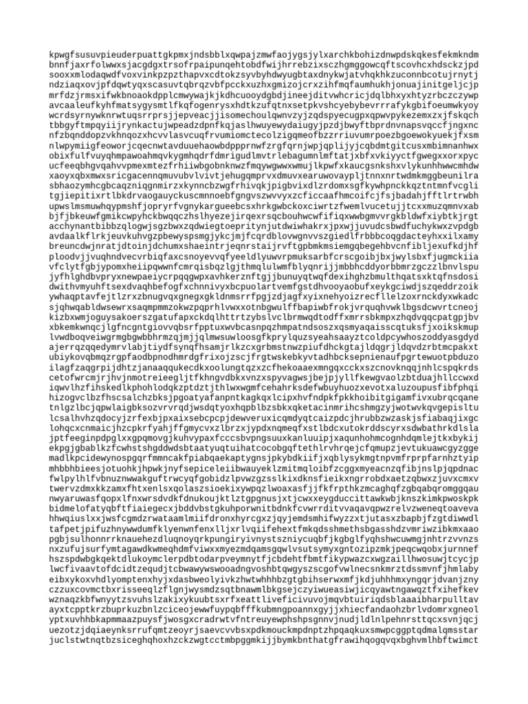 Random Character String Generator | PDF