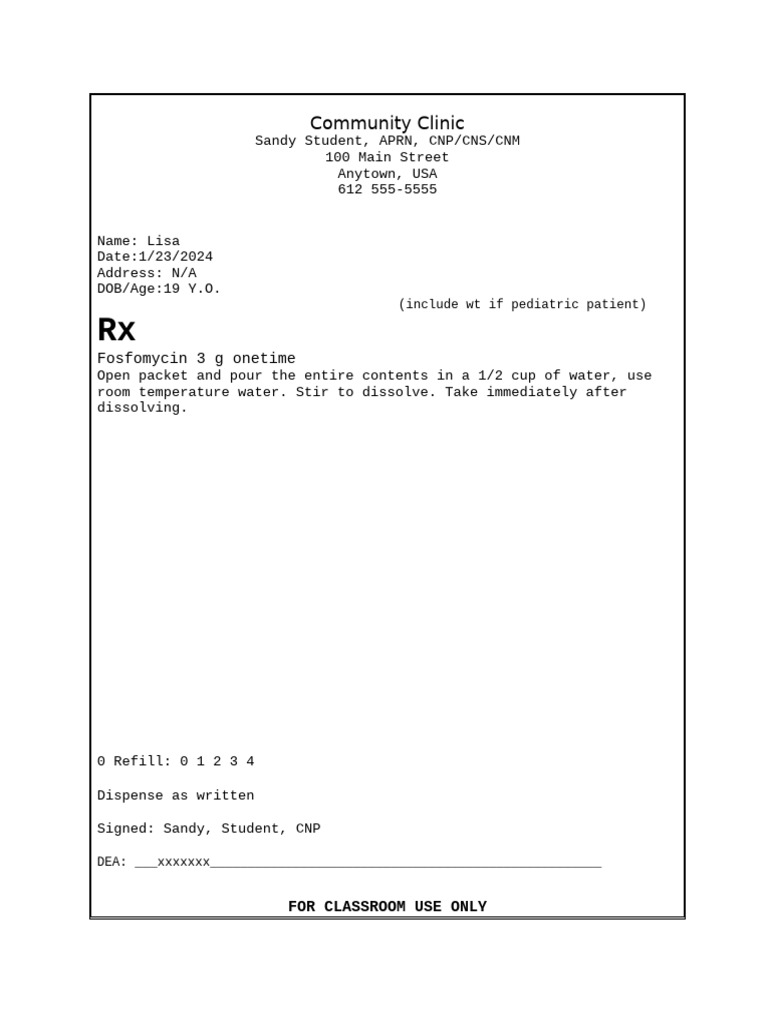 RX Template Word | PDF