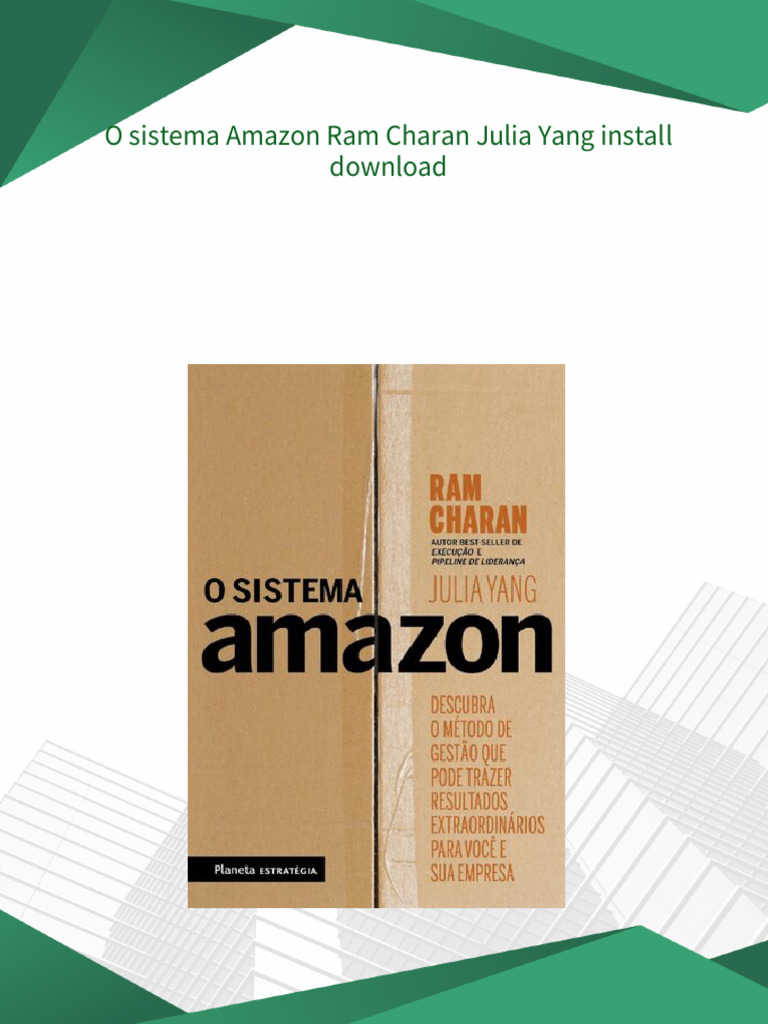 O Sistema Amazon Ram Charan Julia Yang Instant Download | PDF ...