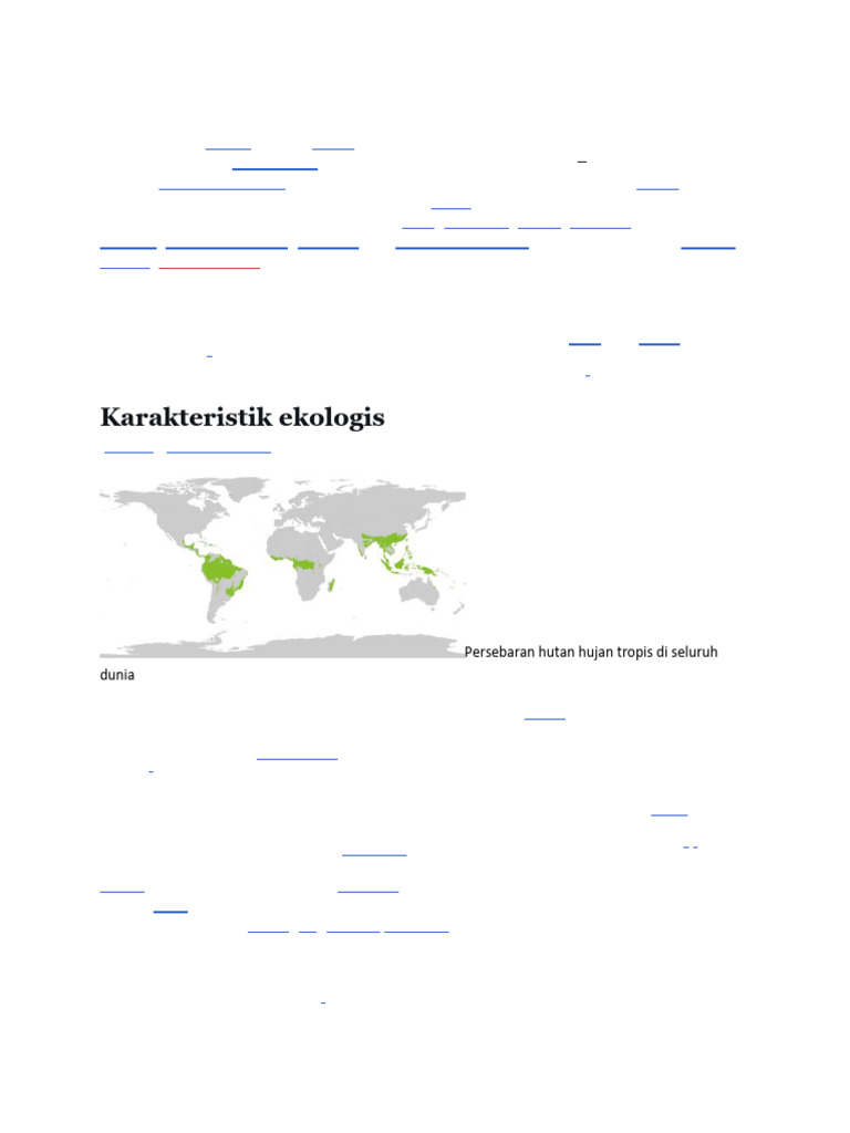 Hutan Hujan Tropika | PDF