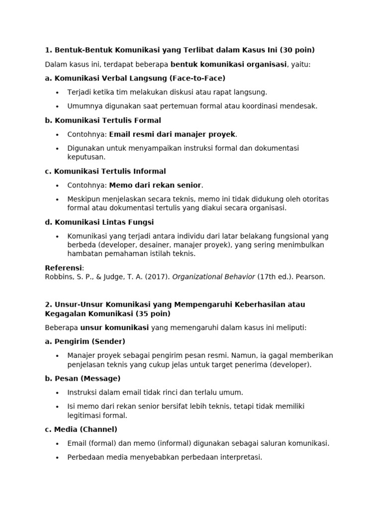 Tugas 1 Komunikasi Bisnis | PDF