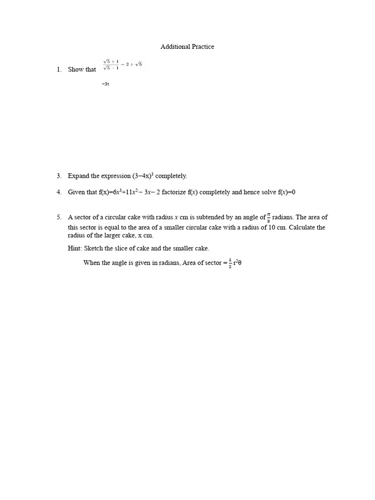 Additional Practice | PDF