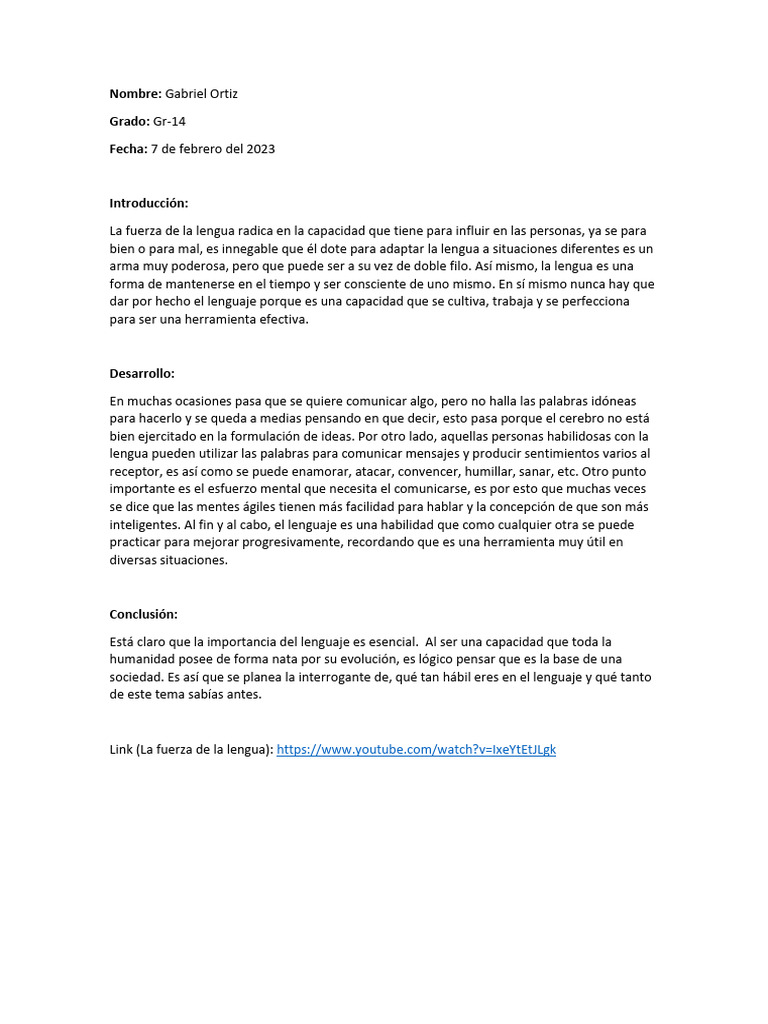 La Influencia del Lenguaje en la Comunicación | PDF