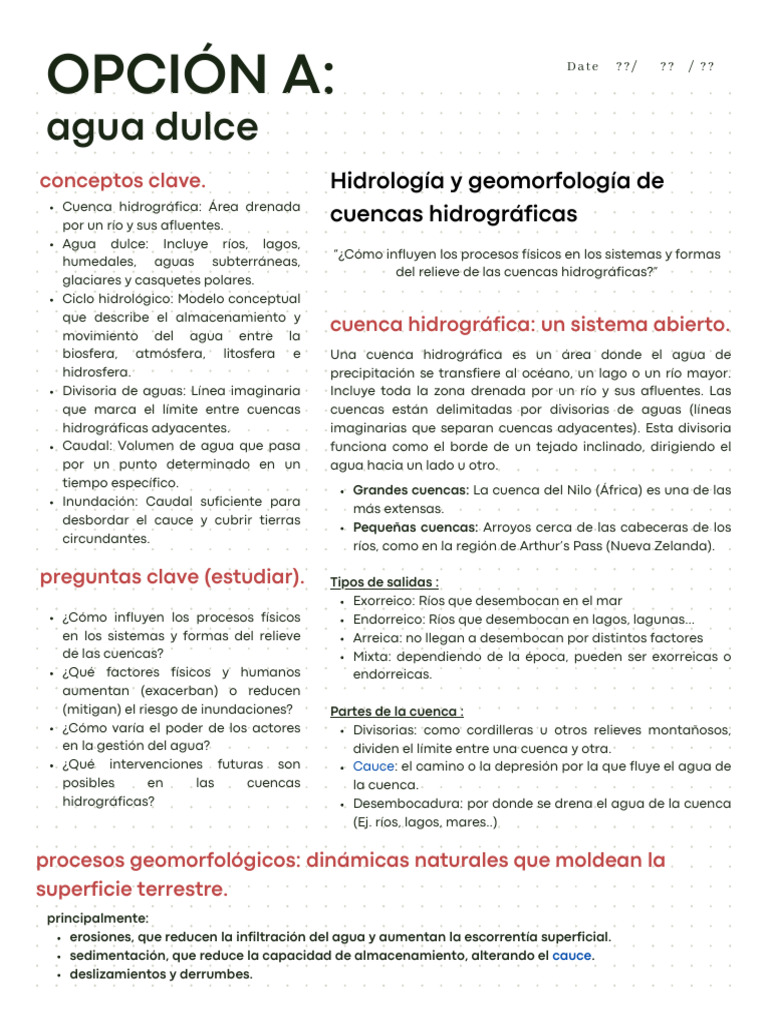 geooo | PDF | Cuenca de drenaje | Agua